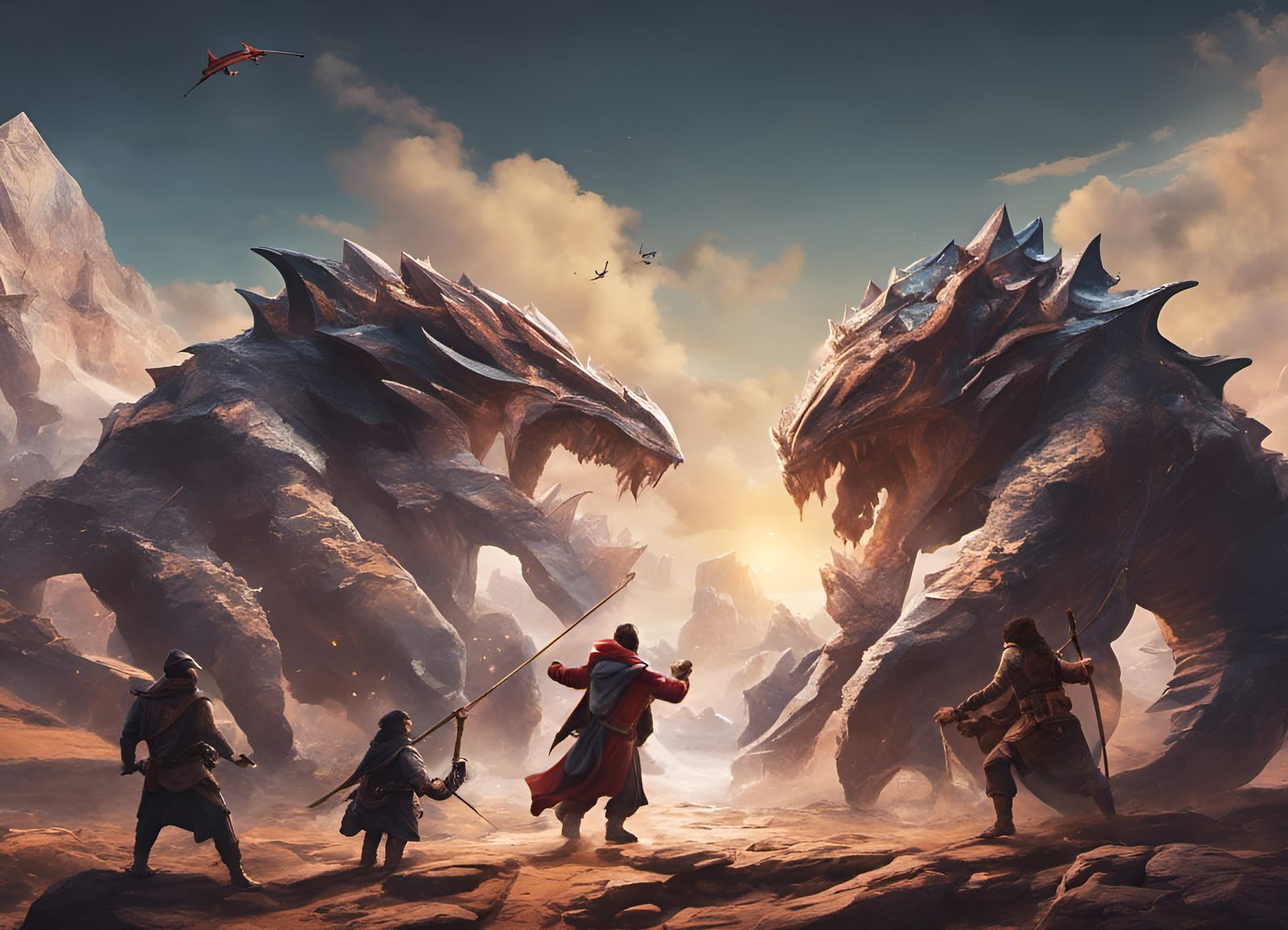 Watching the Battle - AI Generated Artwork - NightCafe Creator