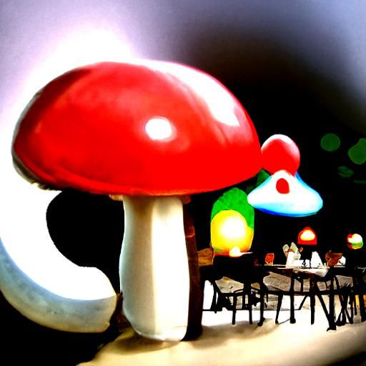 Mushroom Cafe - AI Generated Artwork - NightCafe Creator