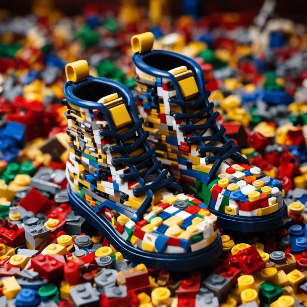 Lego shoes - AI Generated Artwork - NightCafe Creator