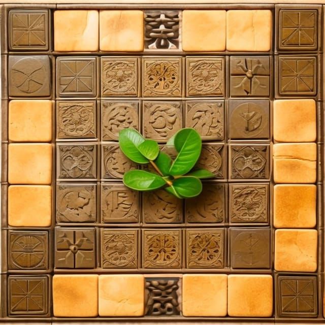 Sprig and Tiles - AI Generated Artwork - NightCafe Creator