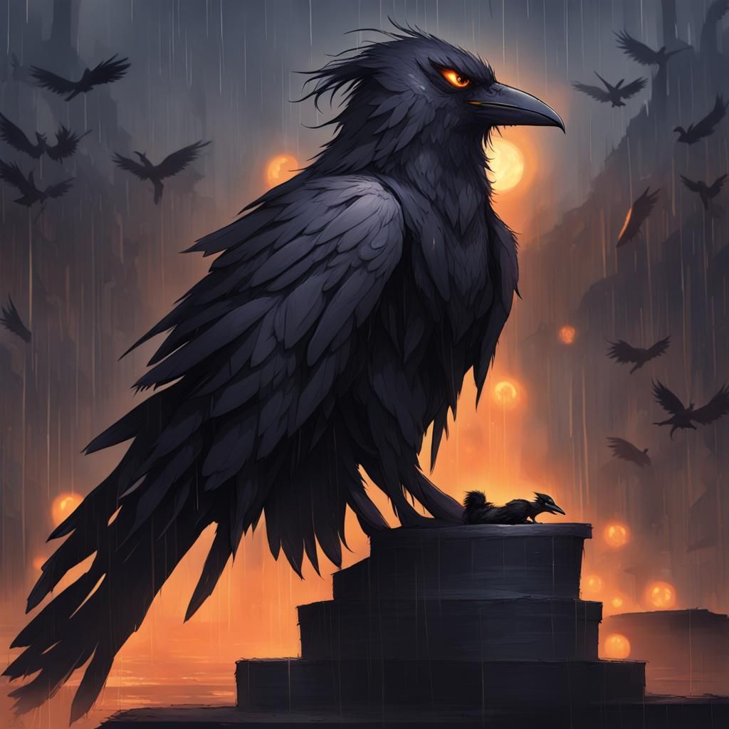 Crow - AI Generated Artwork - NightCafe Creator