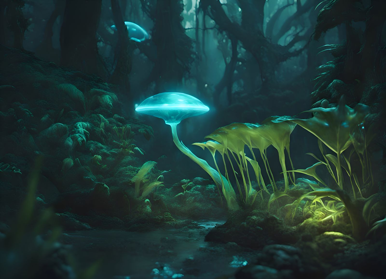 Alien Mushroom - AI Generated Artwork - NightCafe Creator