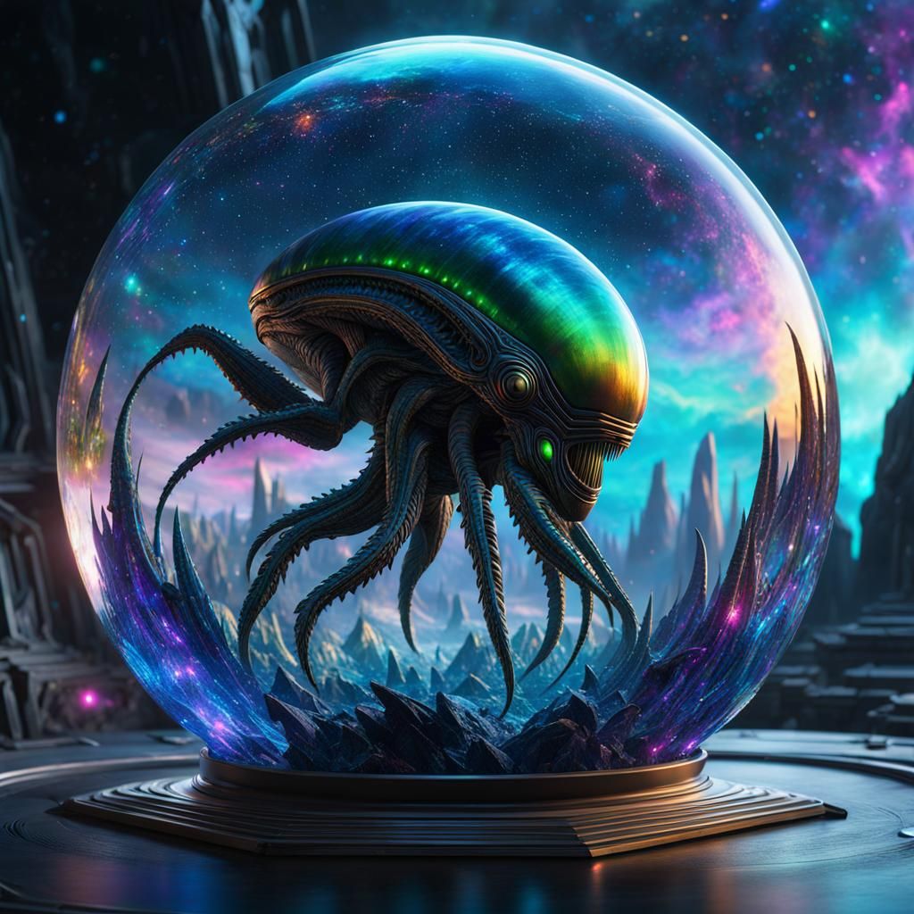 The iridescence of aliens - AI Generated Artwork - NightCafe Creator