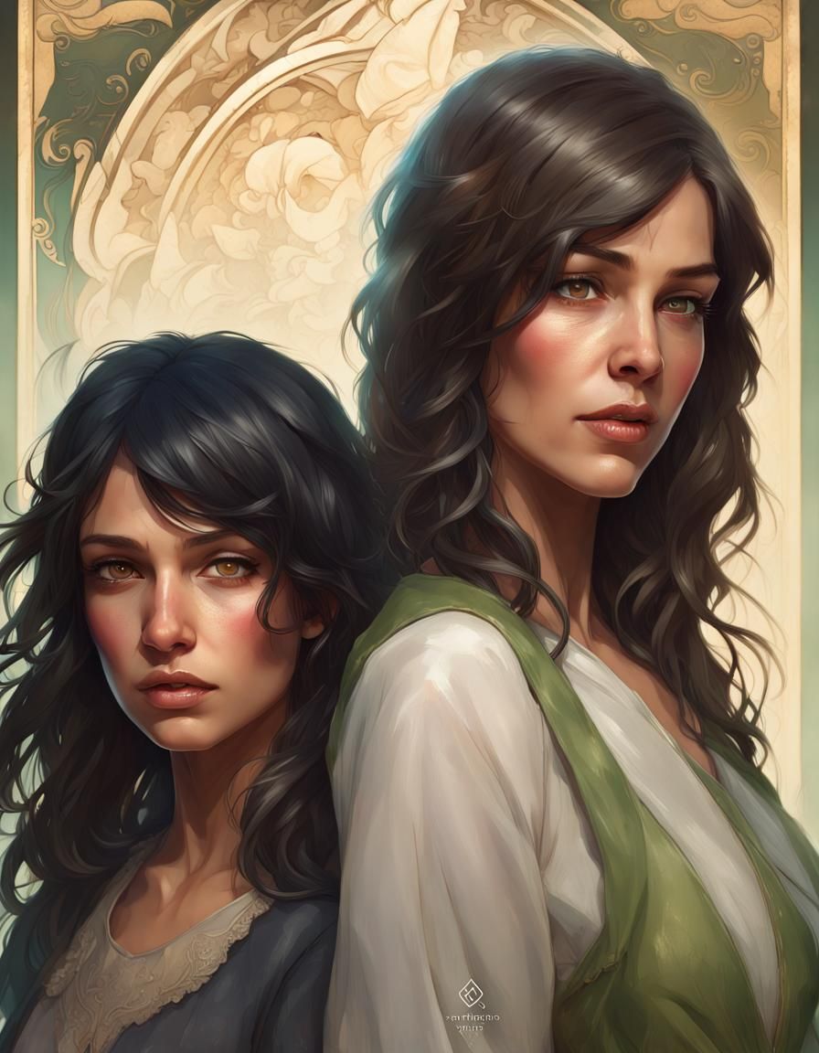 Mother and daughter (some years later) - AI Generated Artwork ...