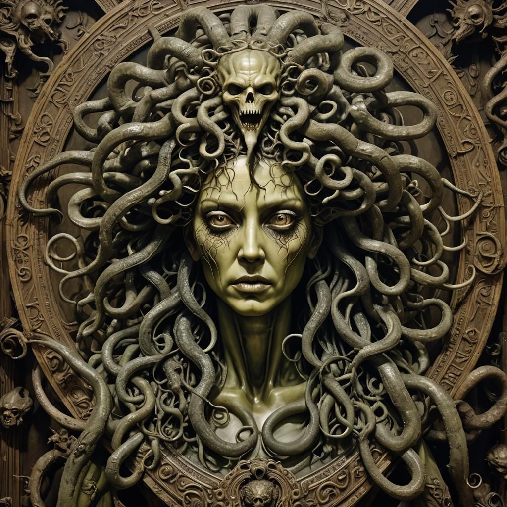 Cryptid Medusa - AI Generated Artwork - NightCafe Creator