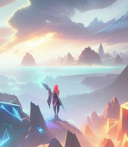 🌴 📙 🍴 🚼 lux league of legends wild rift hero champions arcane magic ...