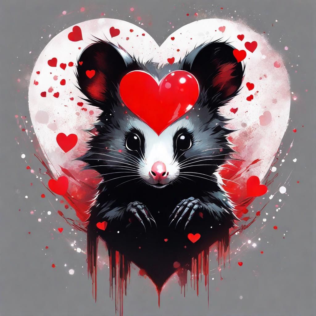 Possum Heart - AI Generated Artwork - NightCafe Creator