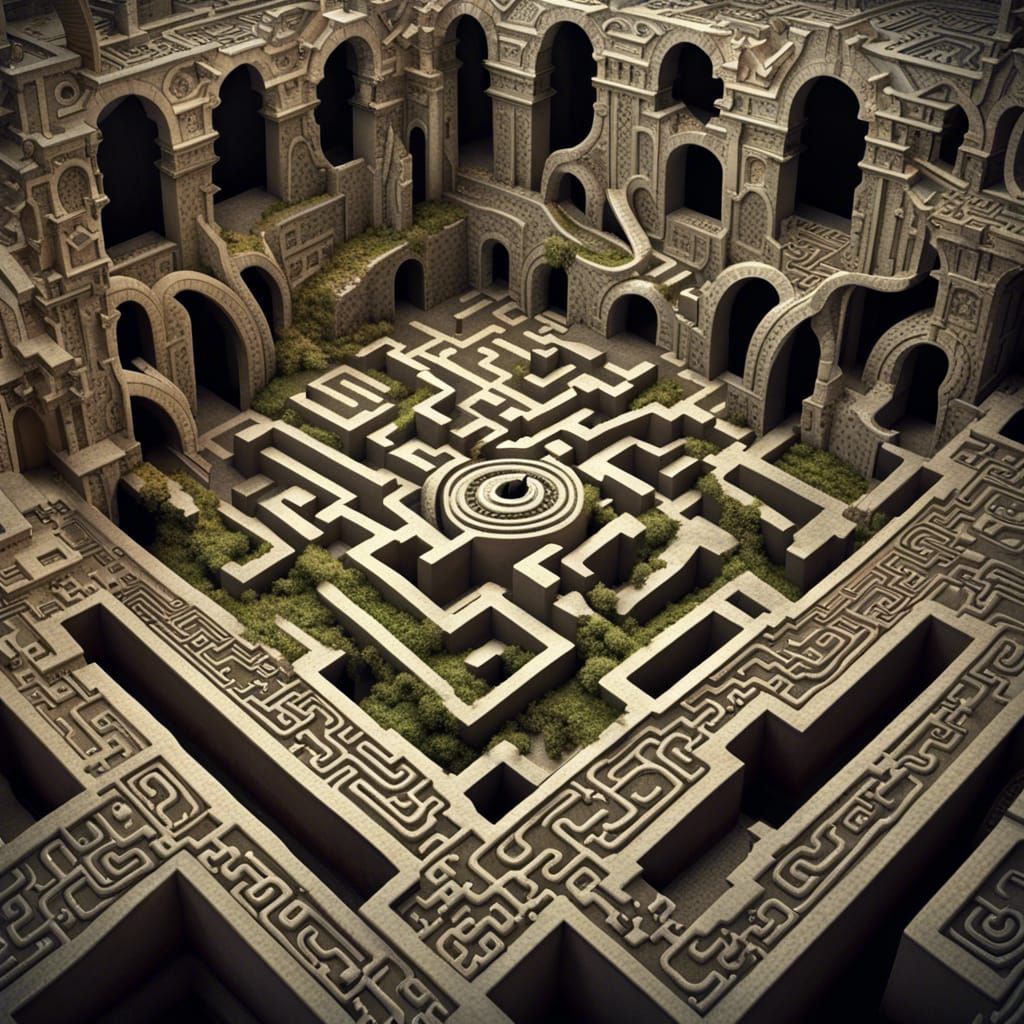 Labyrinth - AI Generated Artwork - NightCafe Creator