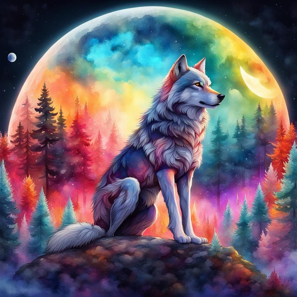 She wolf - AI Generated Artwork - NightCafe Creator