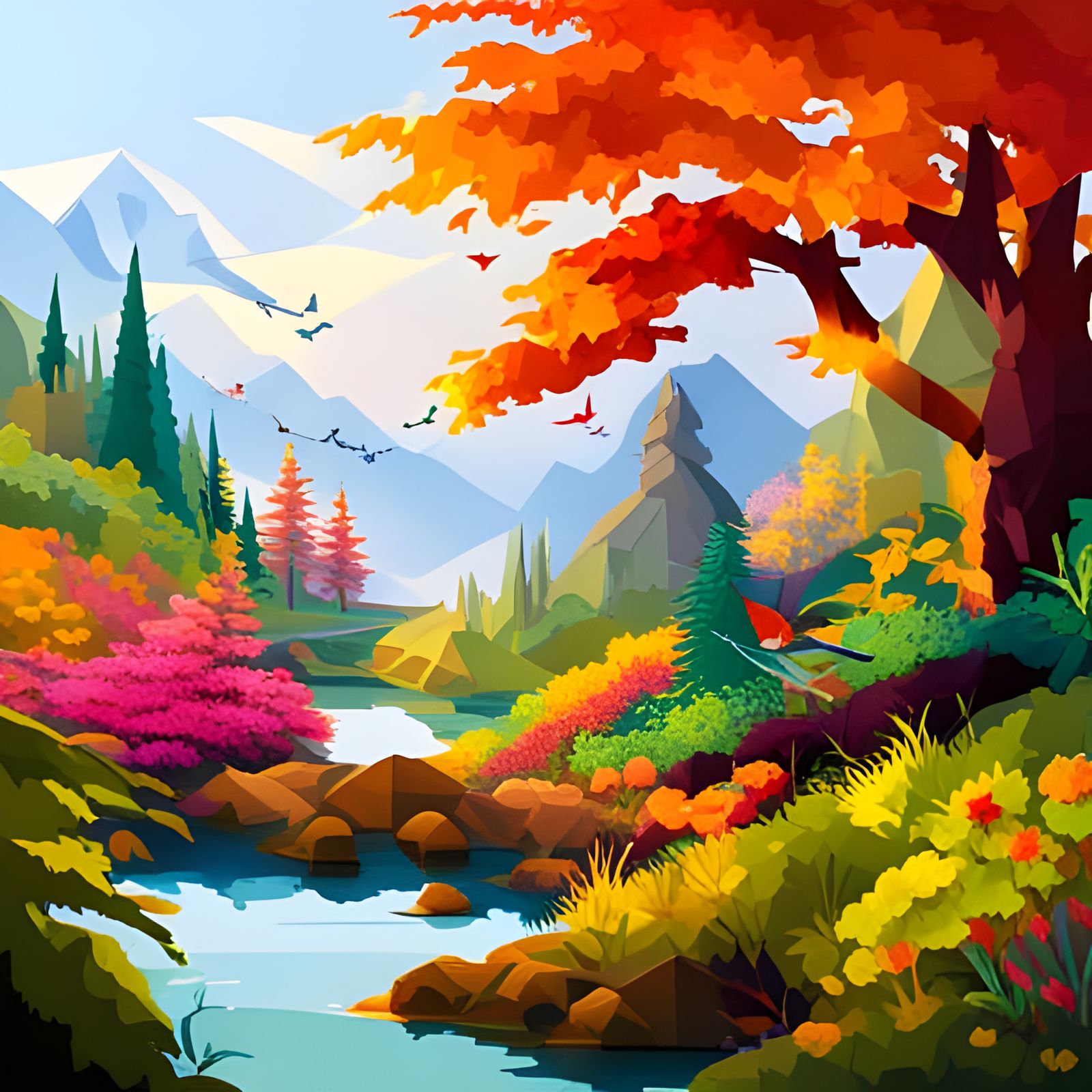 A landscape - AI Generated Artwork - NightCafe Creator