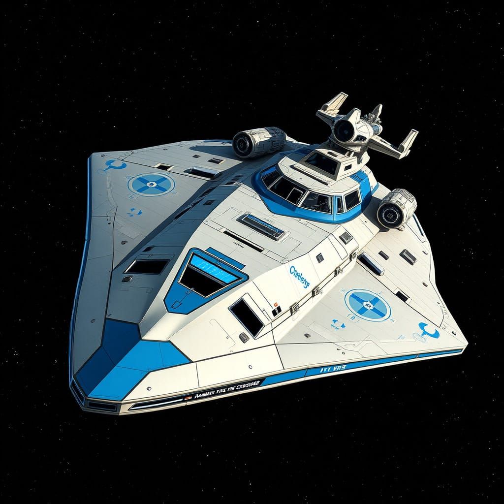 Modern Hammerhead-Class Cruiser with Onderonian Ac... - AI Art