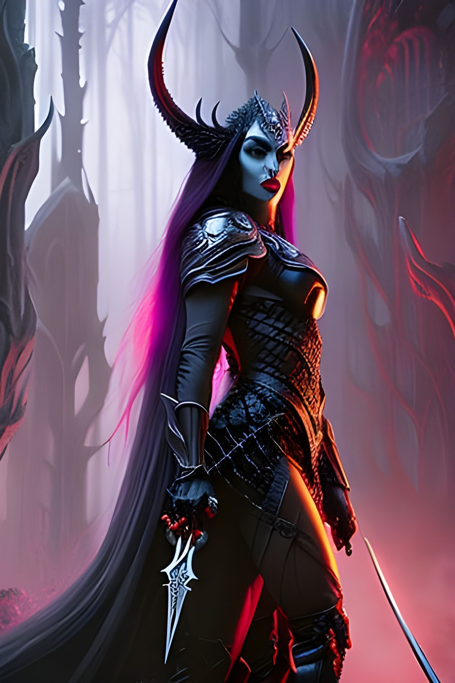 Daughter of lolth - AI Generated Artwork - NightCafe Creator