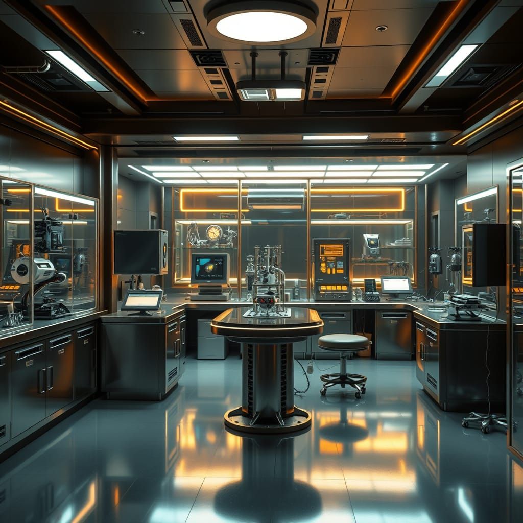 World Laboratory Day - Futuristic Laboratory in Sophisticate...
