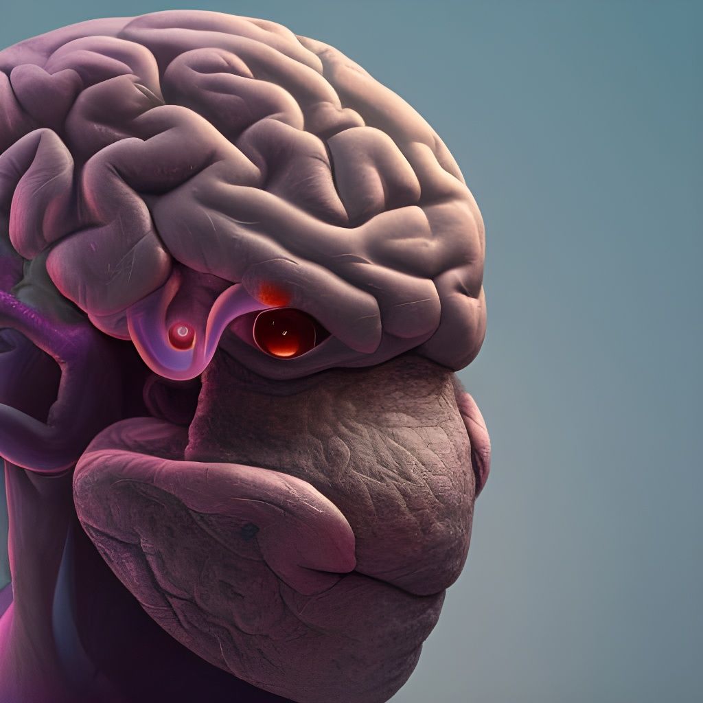 A human brain and a toad - AI Generated Artwork - NightCafe Creator