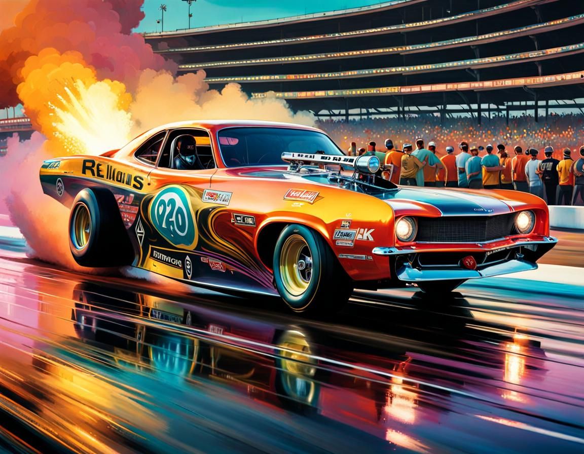 Drag race - AI Generated Artwork - NightCafe Creator