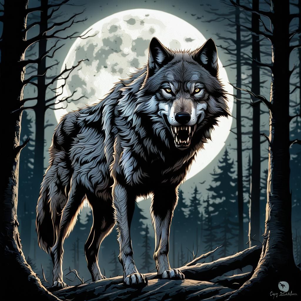 Howl Dare You? - AI Generated Artwork - NightCafe Creator