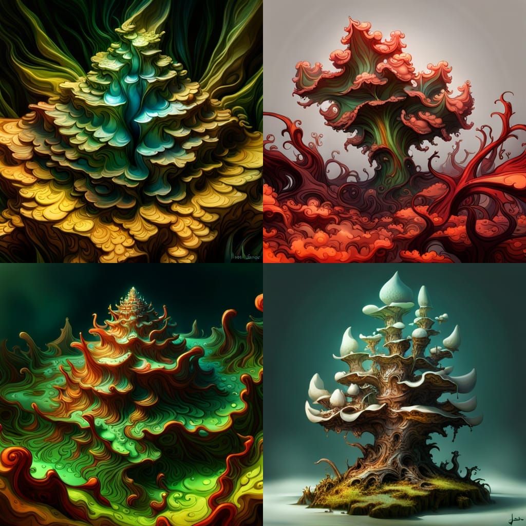 "realistic Fractal mouldy fungus"!! breathtaking borderland fantasycore ...