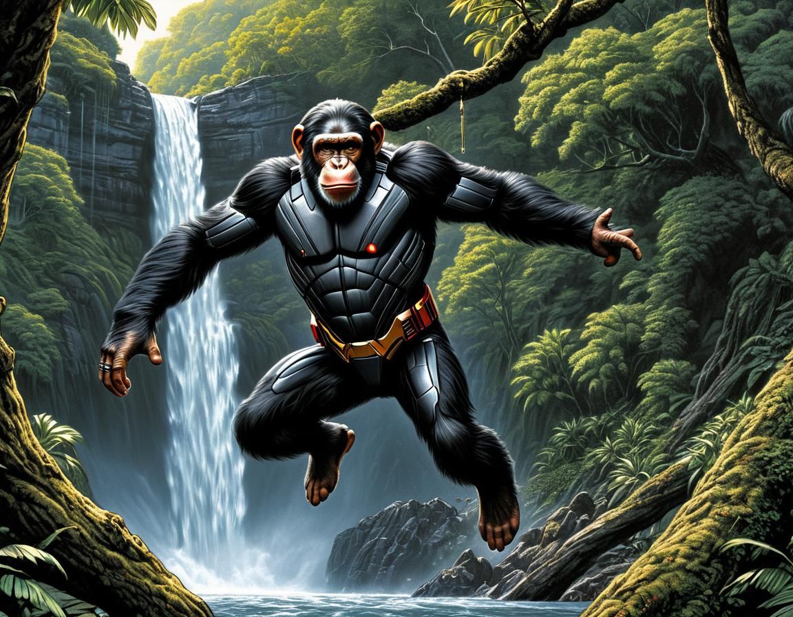 Iron Chimp - AI Generated Artwork - NightCafe Creator