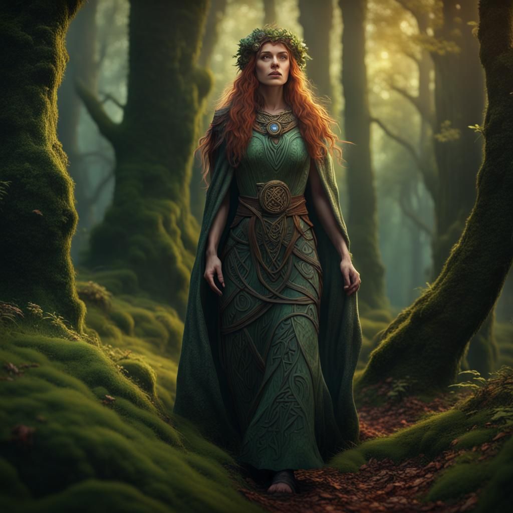 Female Celtic Druid - AI Generated Artwork - NightCafe Creator