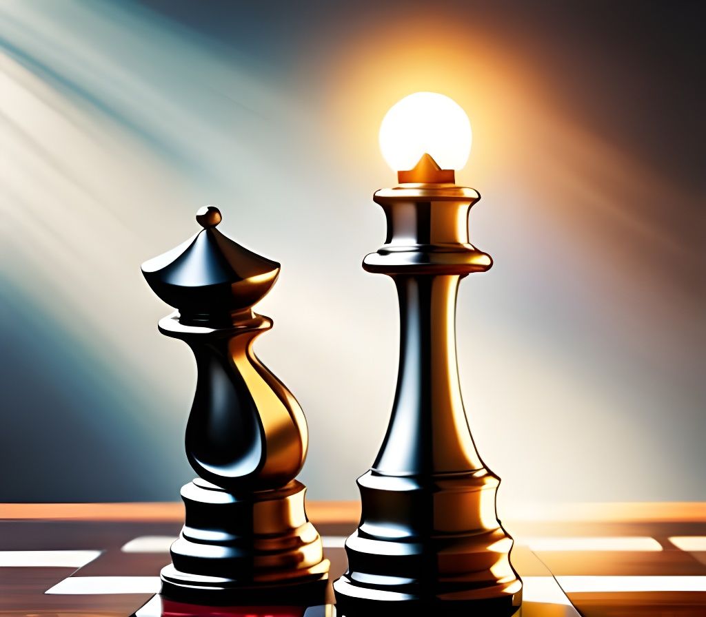 Good x Evil Chessboard 2 - AI Generated Artwork - NightCafe Creator