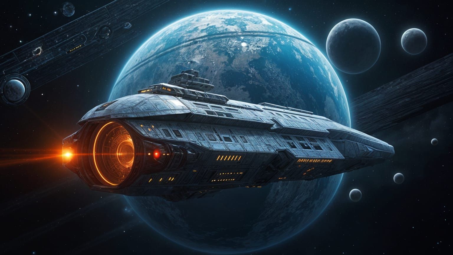 A massive spaceship, carrying 100 families, embarks on a 50-year ...