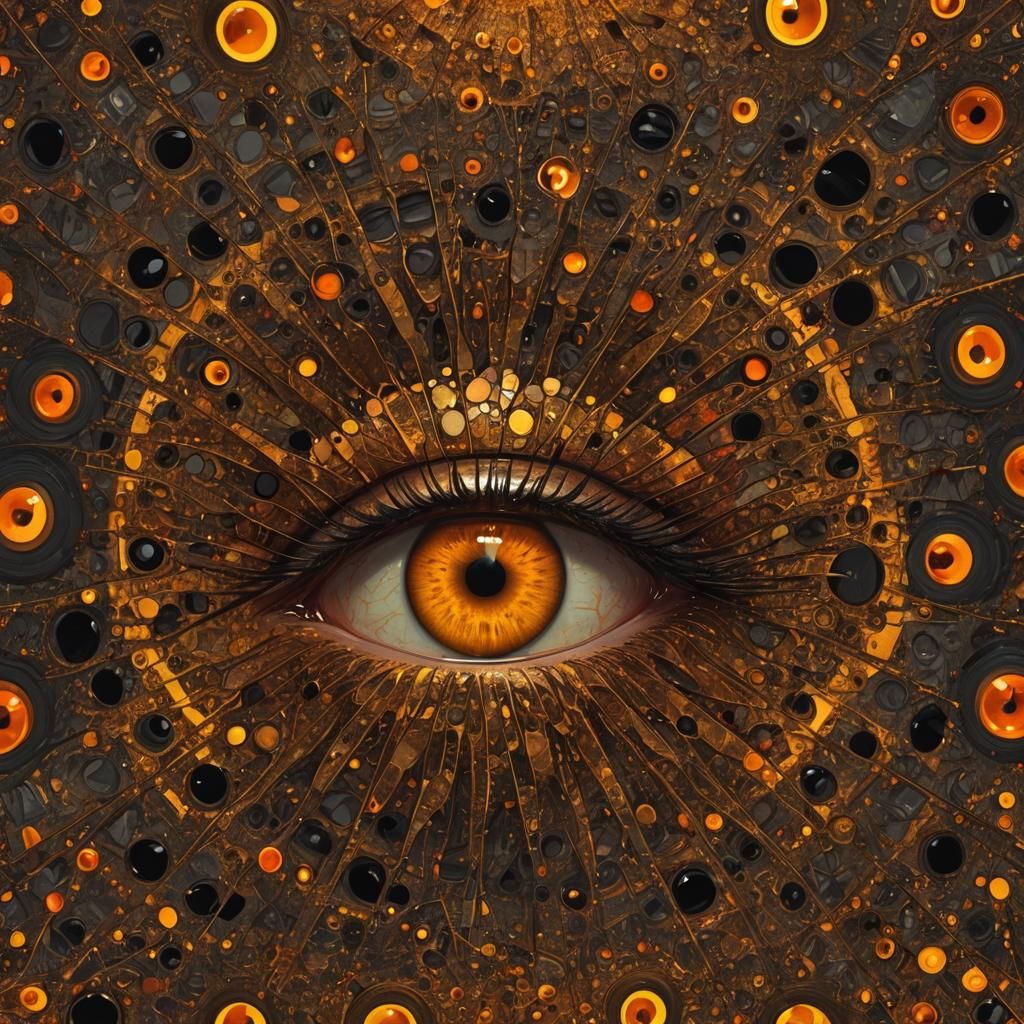 The sinister eyes , come forth , gorgeous honey yellow red eyes ...