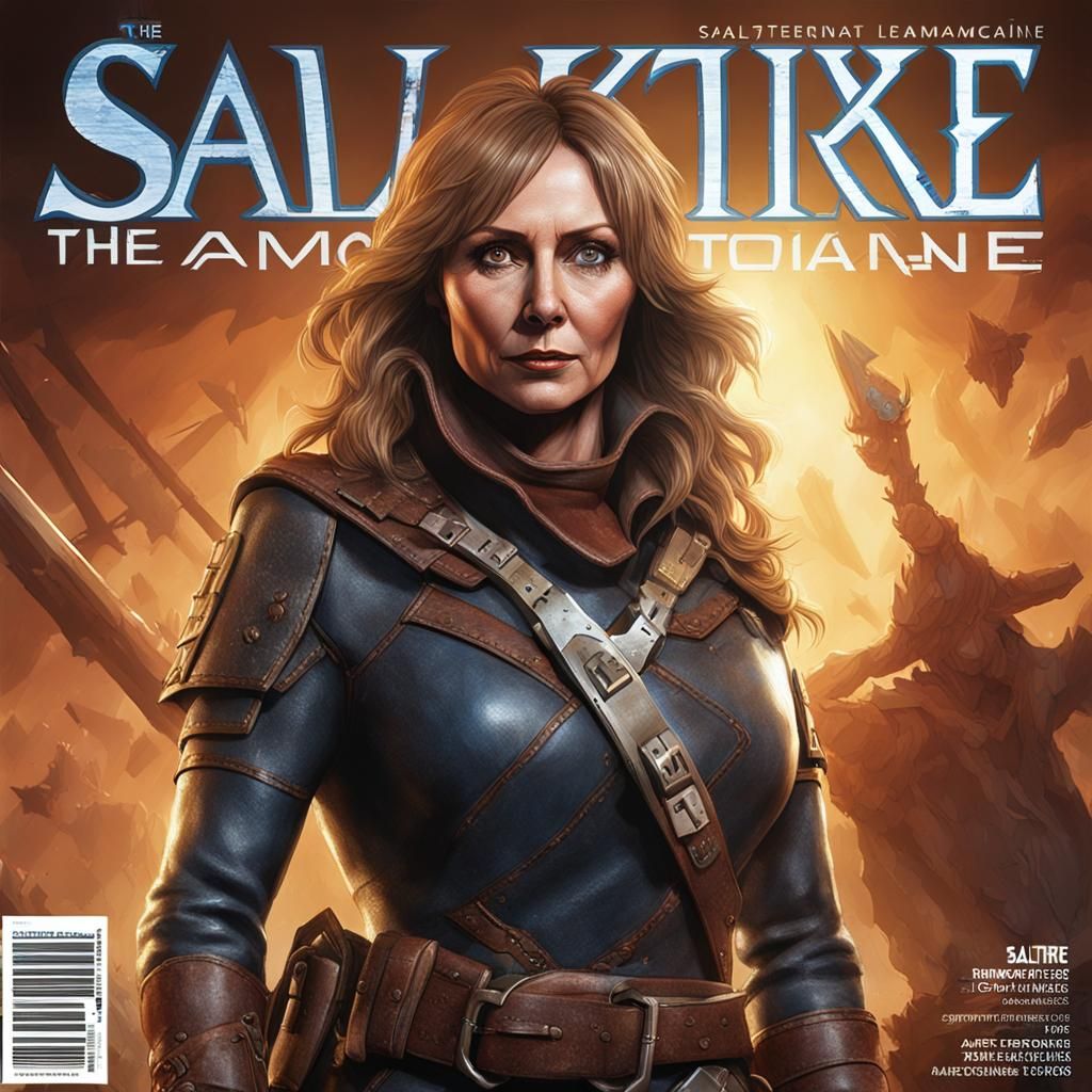 The cover of Saltire Magazine featuring Carol Vorderman in leather ...