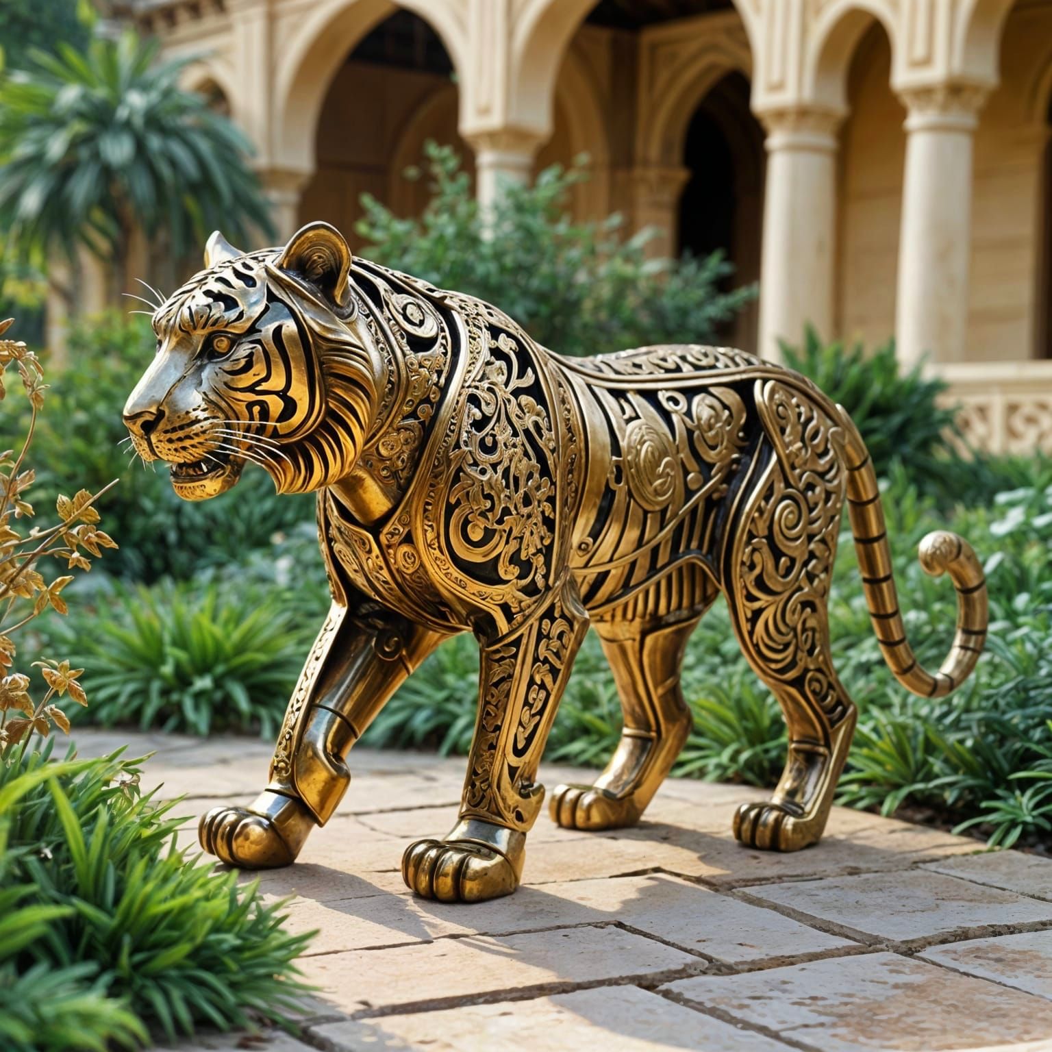 The automata - Clockwork Tiger in the Sultan's Palace Garden