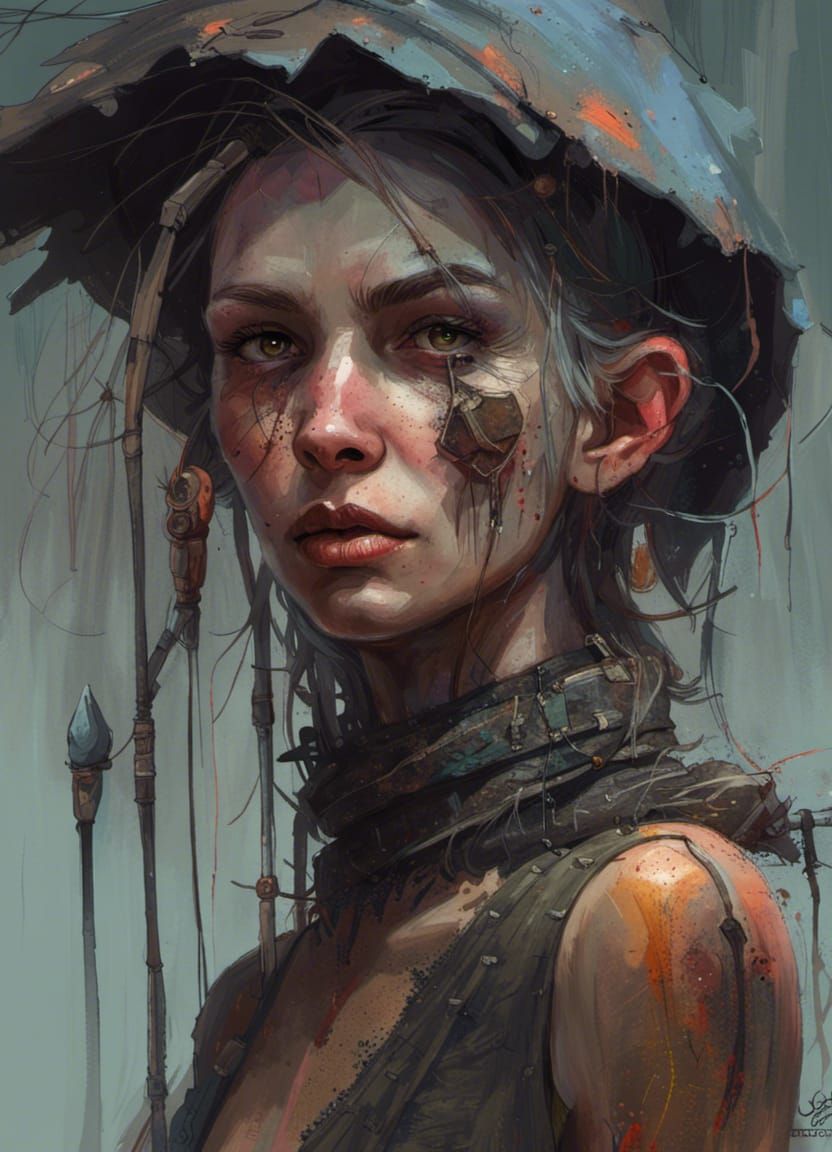 Cyber-Witch - Anthropomorphic Cybernetic Witch in Fantasy Ar...