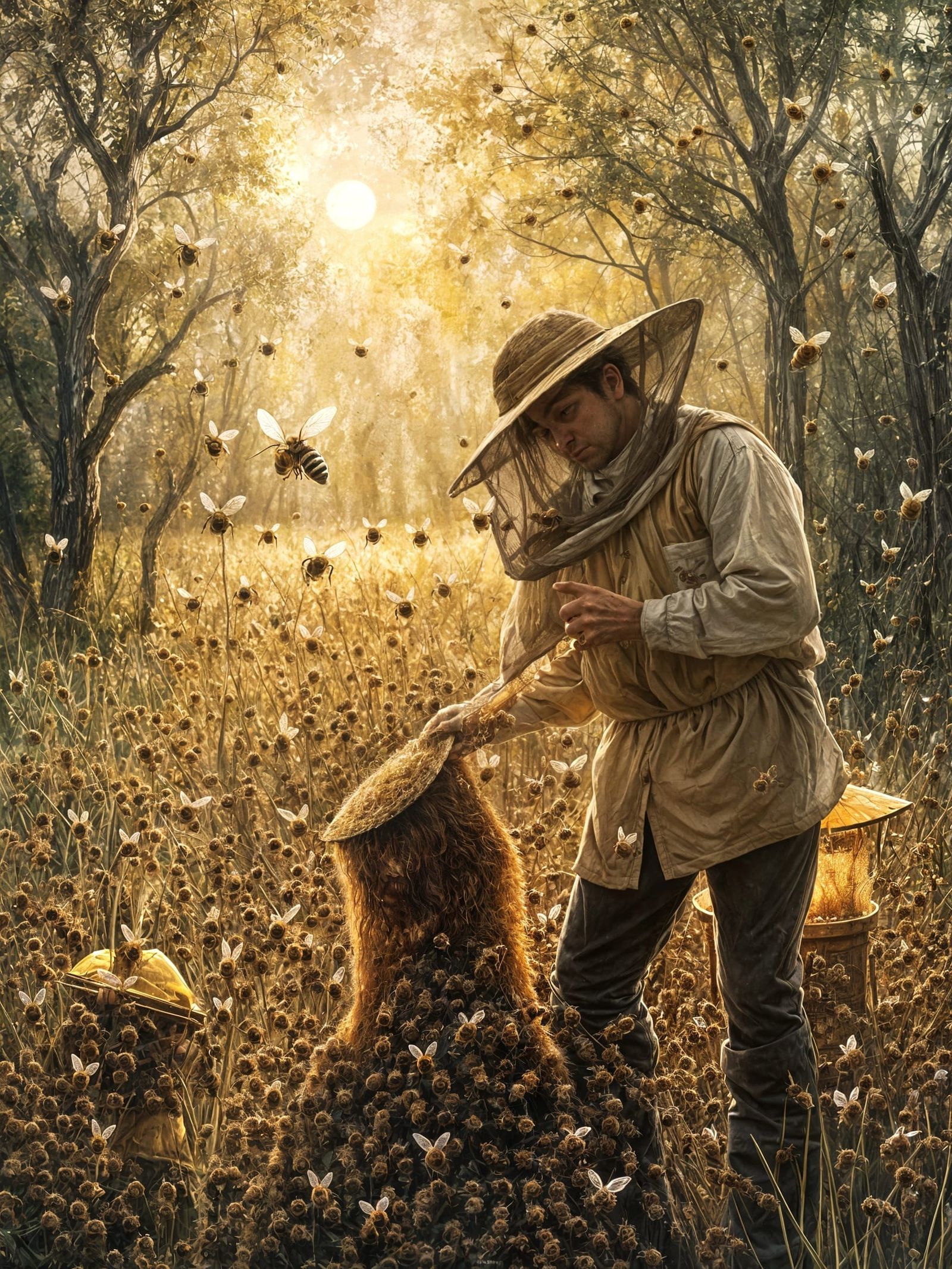 the beekeeper and his bees - the beekeeper and his bees