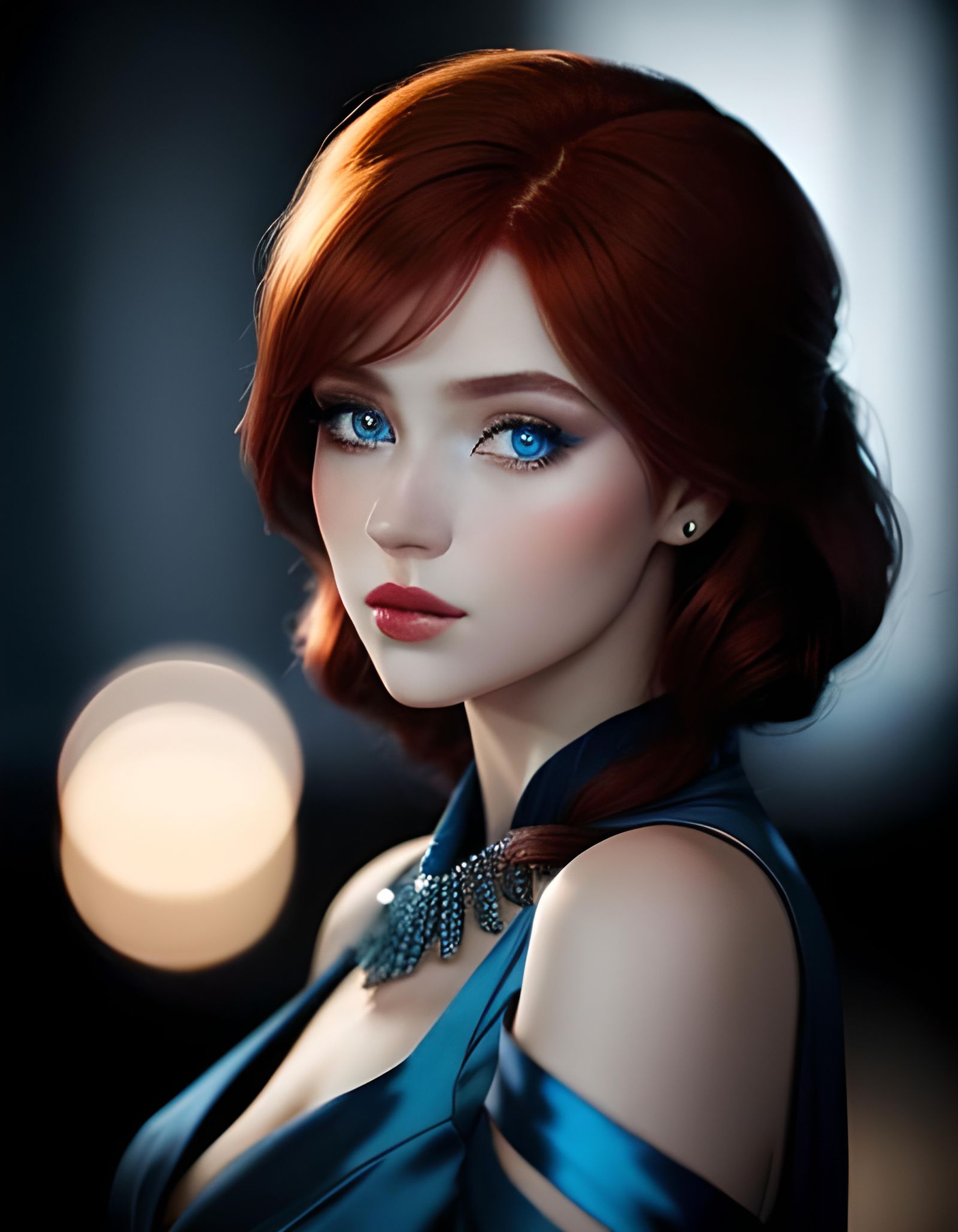 Auburn Elegance - AI Generated Artwork - NightCafe Creator
