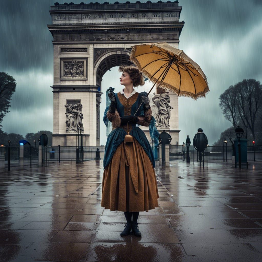 A very beautiful sixteenth century French lady standing with a an ...