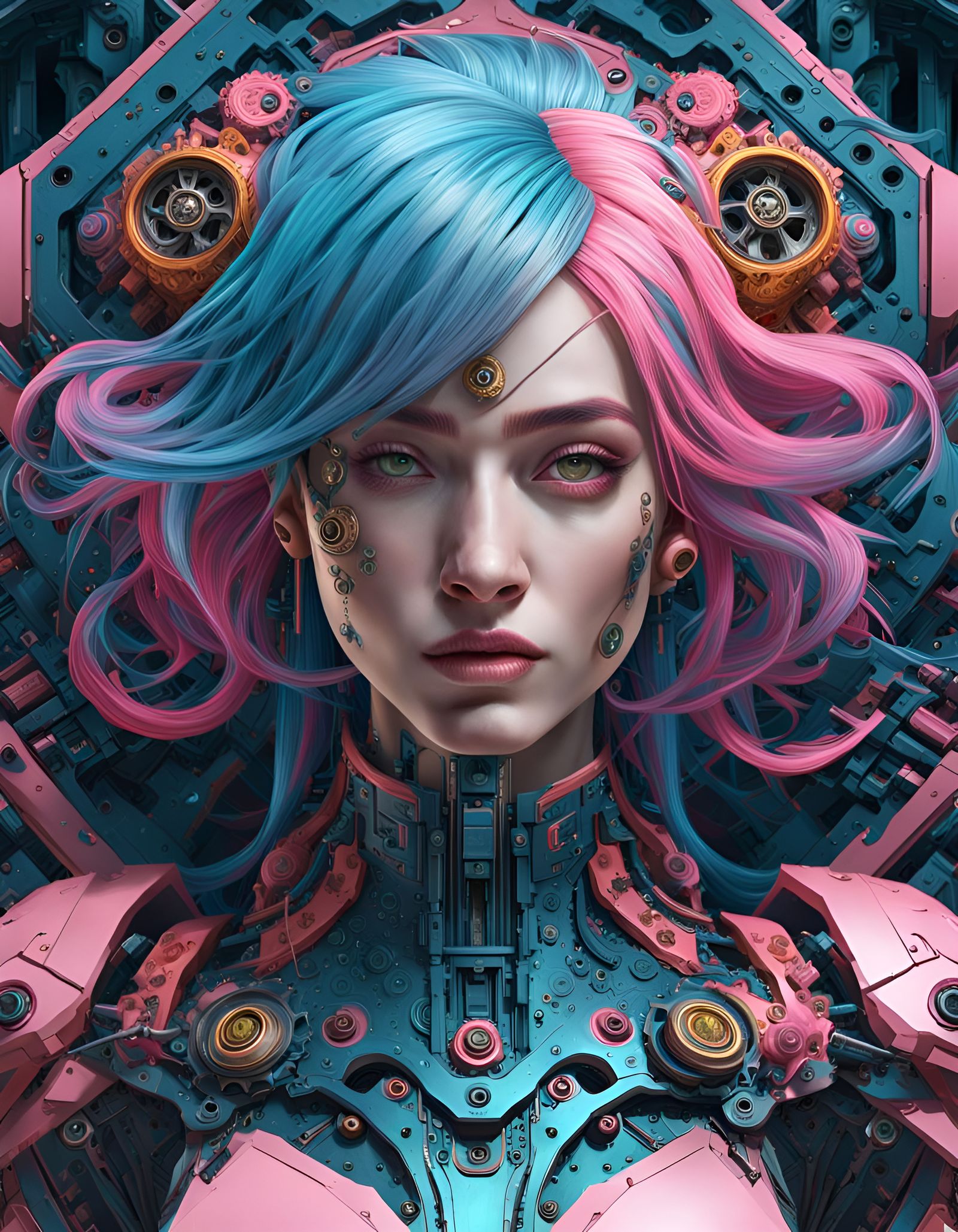 Mechanical modification … - AI Generated Artwork - NightCafe Creator