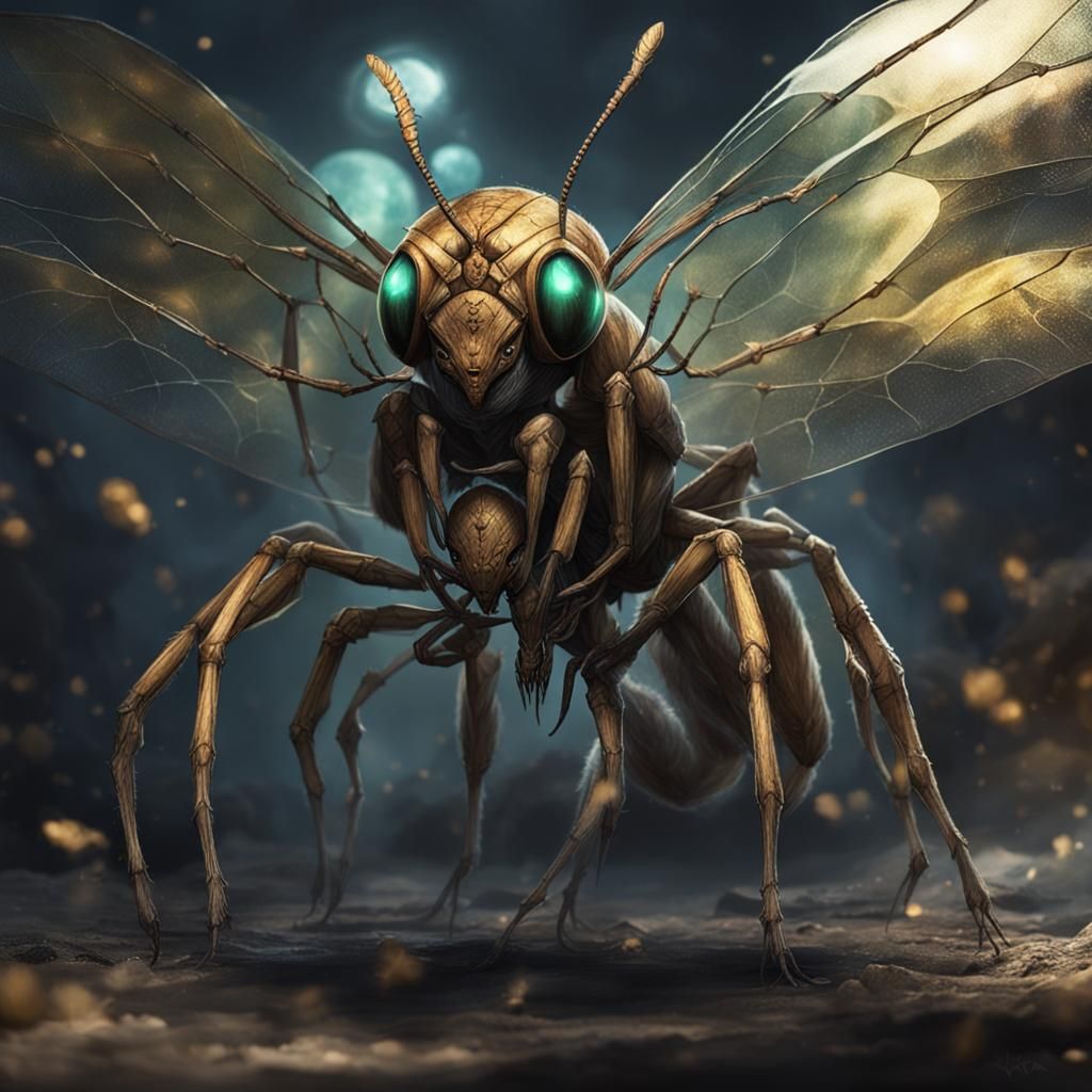 Farla the insect creature - AI Generated Artwork - NightCafe Creator