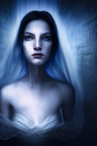 Blue Bride - AI Generated Artwork - NightCafe Creator