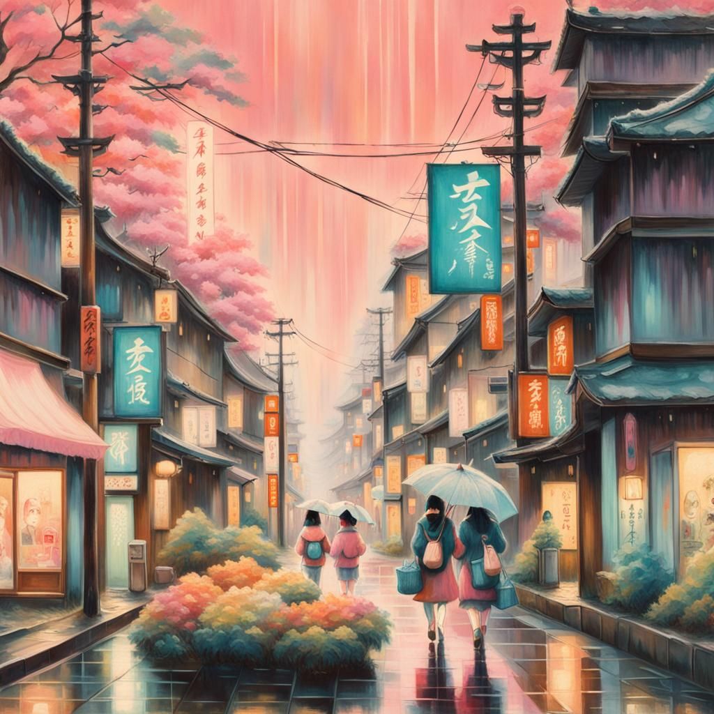Walking Home Together 2b. - AI Generated Artwork - NightCafe Creator