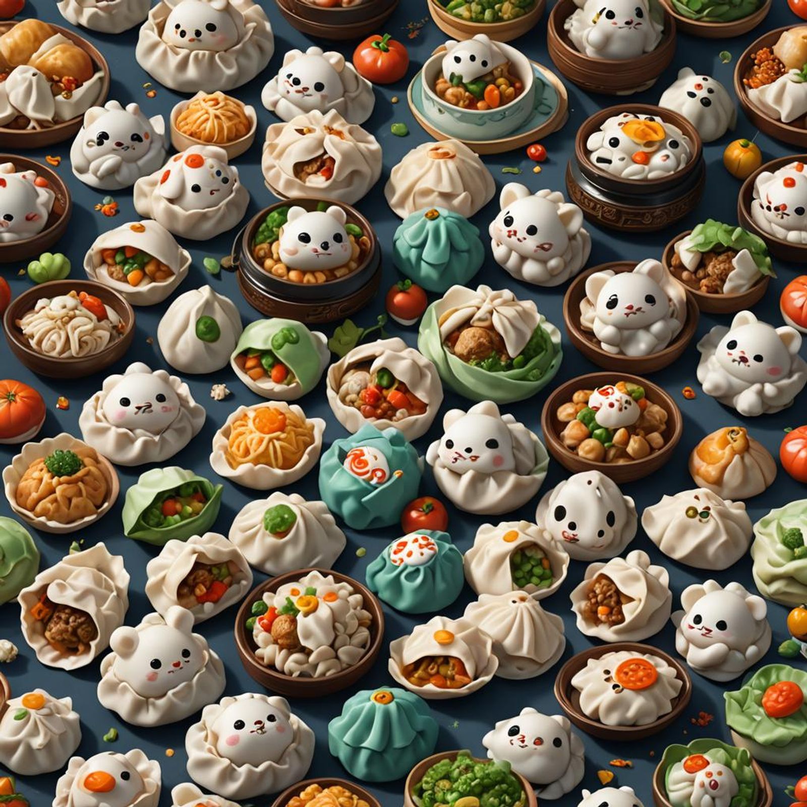 cute corean dumpling - AI Generated Artwork - NightCafe Creator