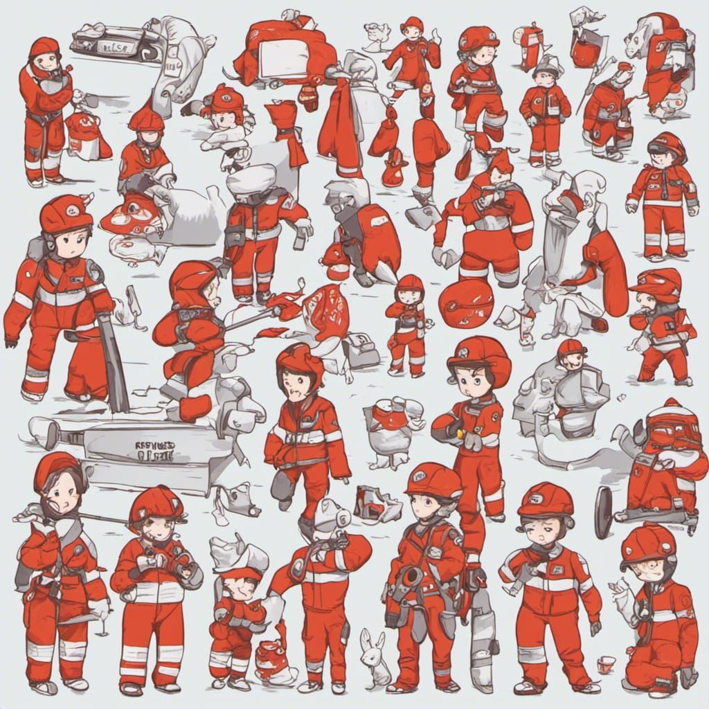 Firefighters 5 - AI Generated Artwork - NightCafe Creator