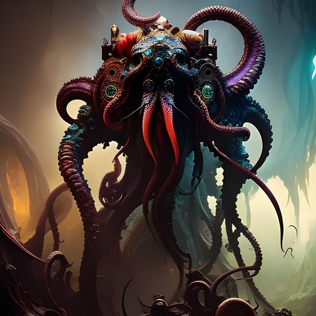 Cthulhu - AI Generated Artwork - NightCafe Creator