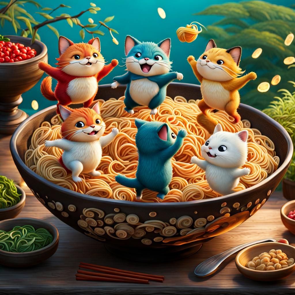 Yummy ramen! Yay! - AI Generated Artwork - NightCafe Creator