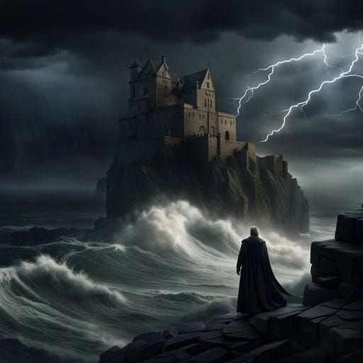 Elsinore_Castle on the edge_of_the sea_cliff: Hell is empty, And all ...
