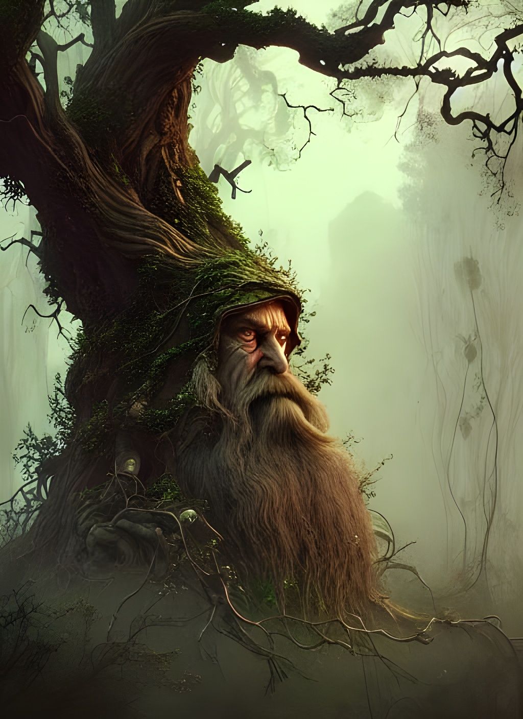 angry tree man. - AI Generated Artwork - NightCafe Creator
