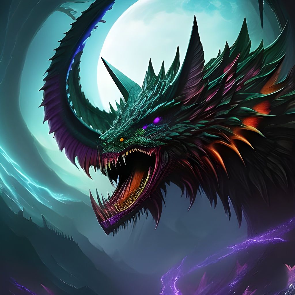 horror dragon - AI Generated Artwork - NightCafe Creator