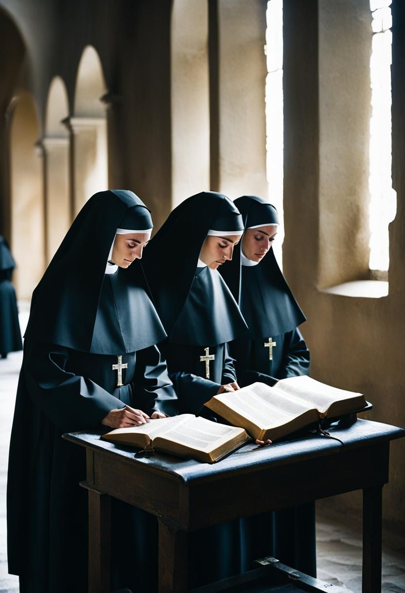 In the scriptorium... - AI Generated Artwork - NightCafe Creator