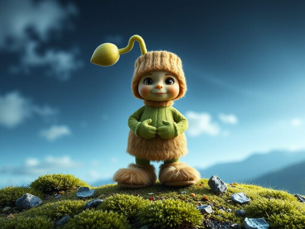 Dibble Sprout Squidge Suprareal Freestanding Grapheme Wearing Mukluks