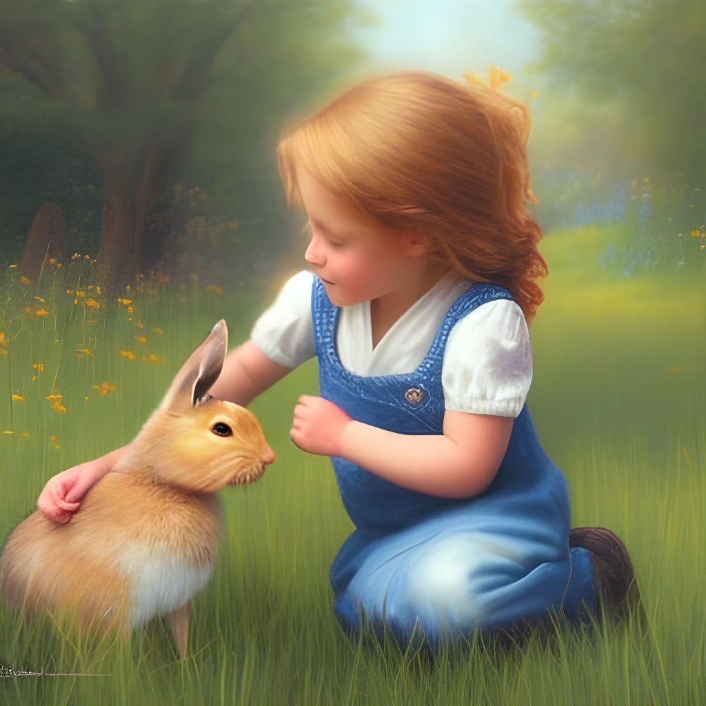 Meadow Rabbit - AI Generated Artwork - NightCafe Creator
