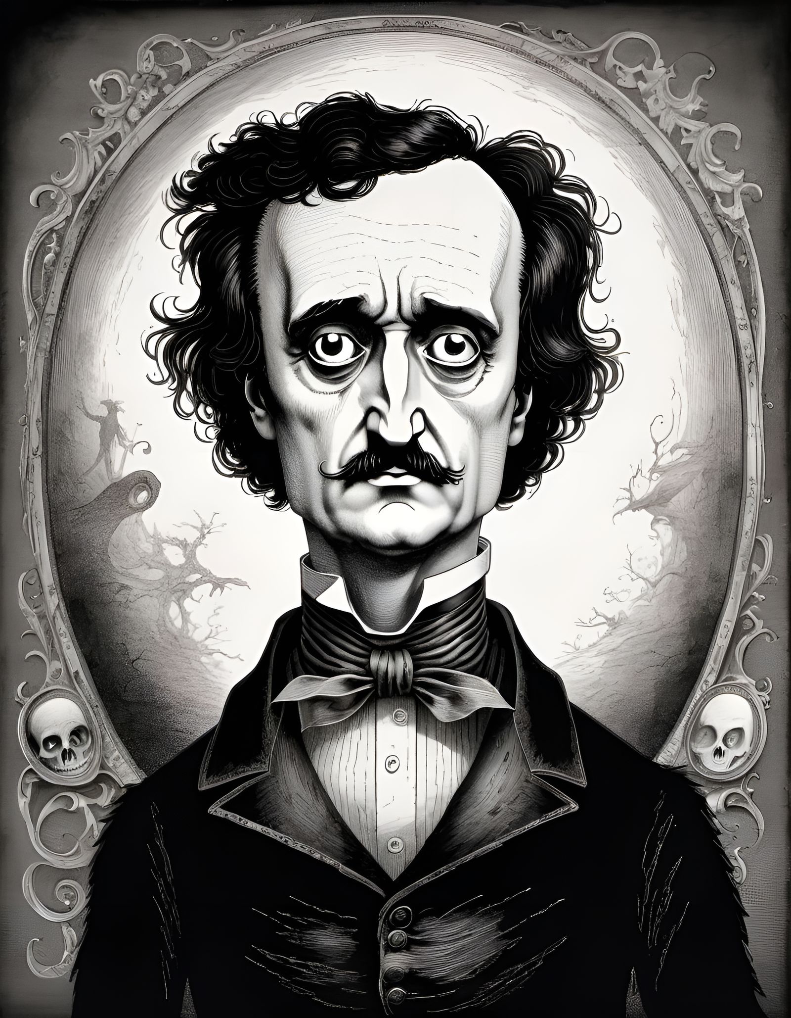 Edgar Allan Poe - AI Generated Artwork - NightCafe Creator