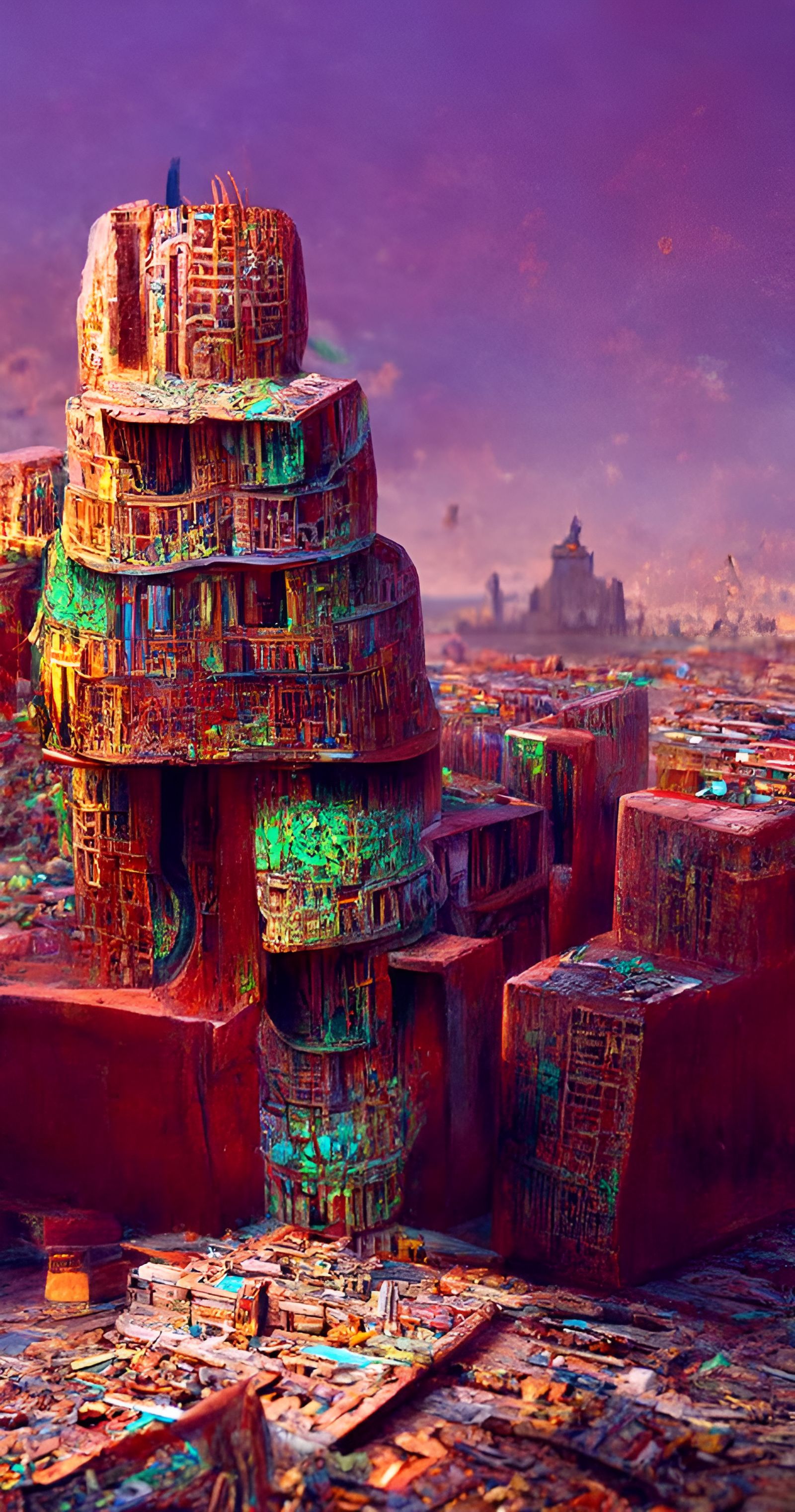 magical Aztec golden city, by Roberto Aizenberg, Peter Gric, James ...