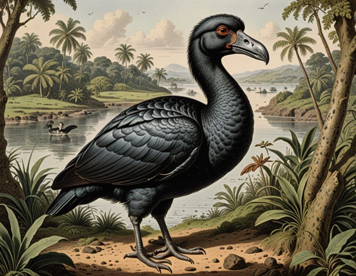 Mauritius Dodo (17th century ornithology drawing)