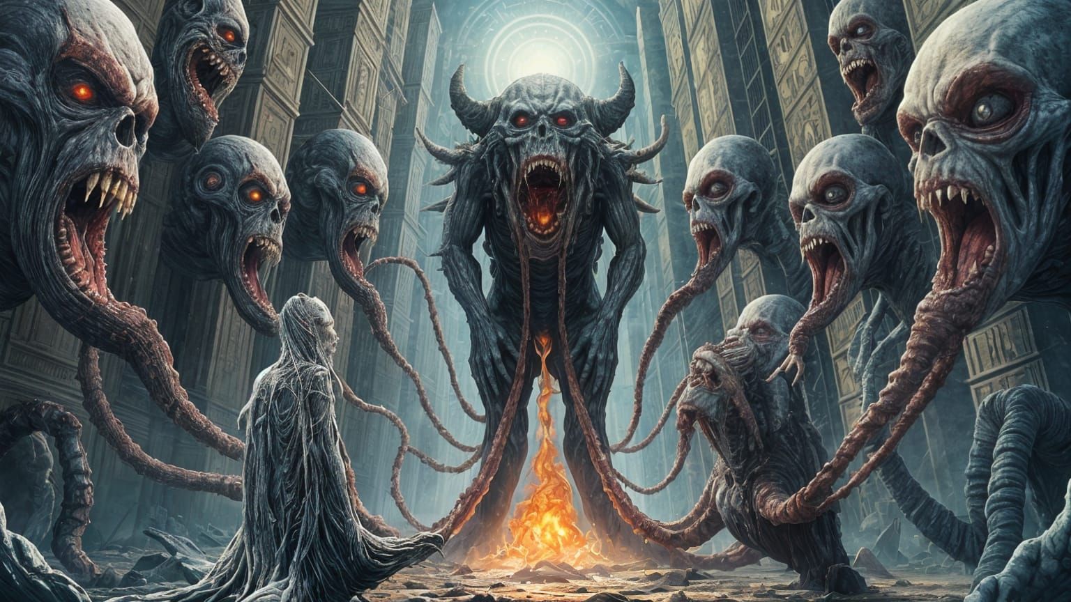 screaming... - Pulsing Being Devouring Itself in Godless Dim...